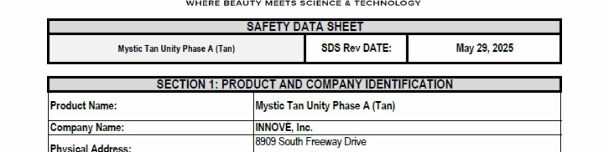 Unity Solution - Tan - INNOVÉ Beauty & Wellness
